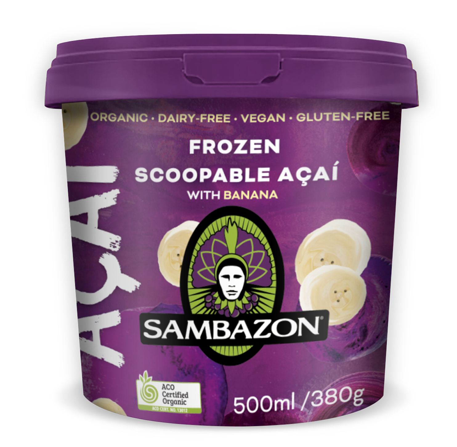 Frozen Scoopable Açaí with Banana